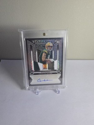 2022 Obsidian Christian Watson Rookie Jersey Ink RPA White Mojo #/10 | eBay