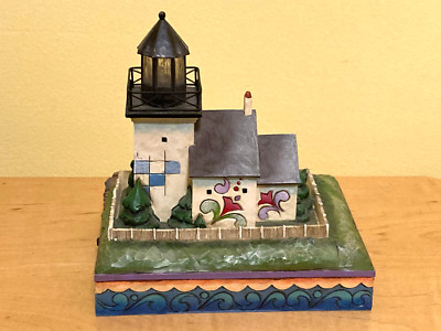 Jim Shore "Beacon of Mount Hope Bay" Lighthouse Figurine | eBay