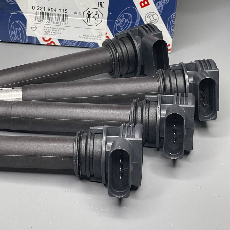 Bosch Ignition Coil 4PCS 0221604115 For AUDI A3 A4 A5 A6 VW Beetle Golf ...