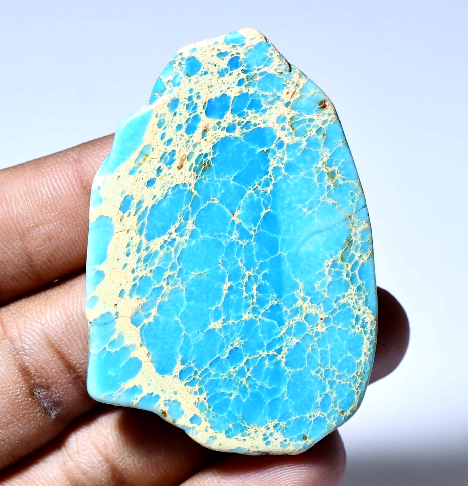 Natural Blue Ridge Turquoise 129.5 Ct Polished Slab Untreated Certified ...
