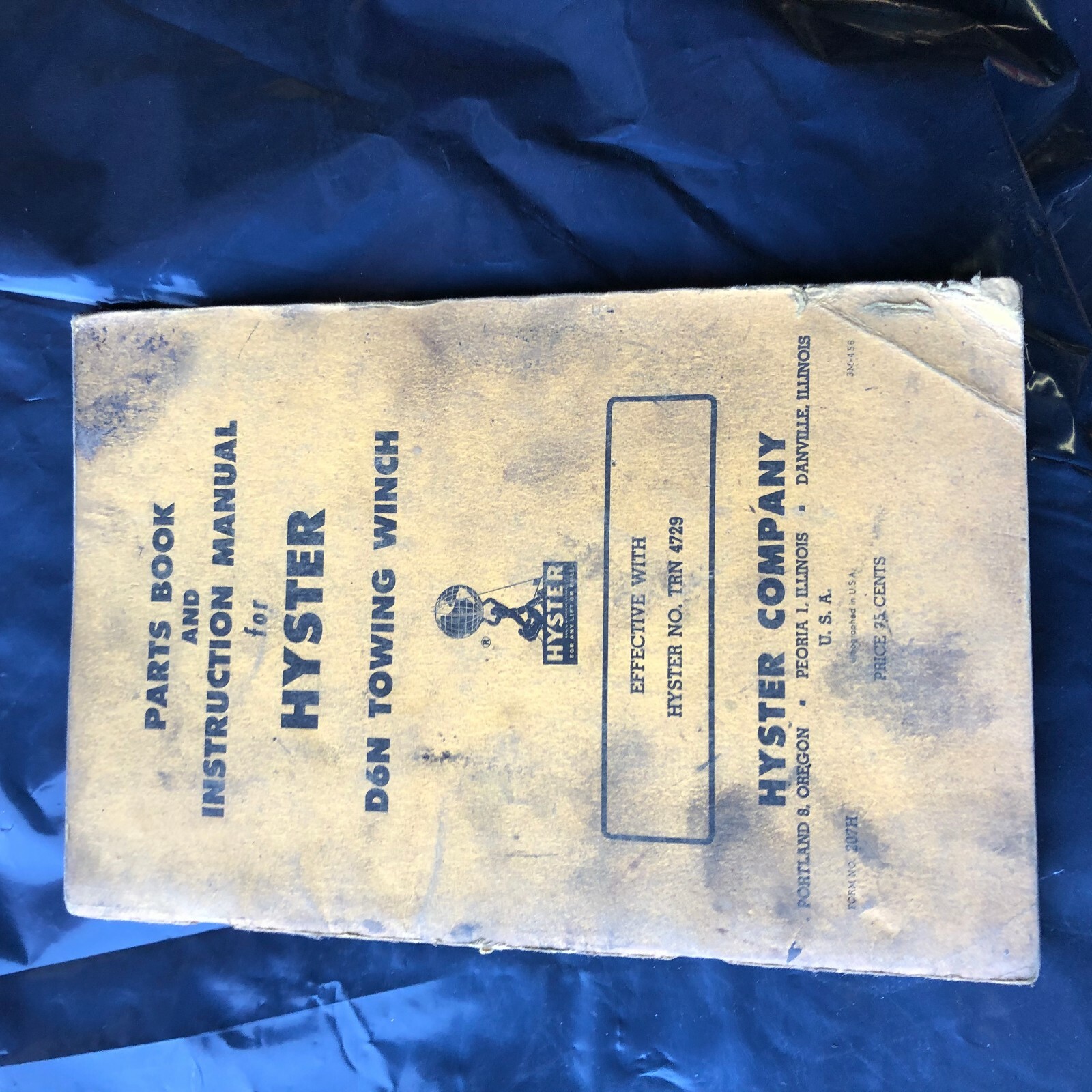 CATERPILLAR CAT HYSTER WINCH D6N D6 OPERATION PARTS BOOK MANUAL | eBay