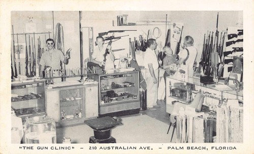 FL 1950’s VERY RARE! Florida The Gun Clinic Shop in Palm Beach, FLA ...