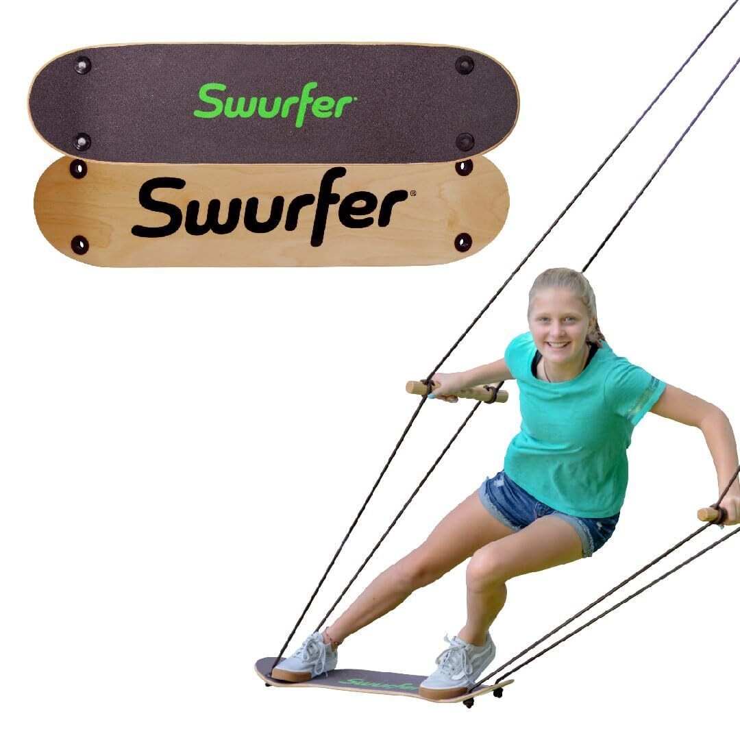 Swurfer TreeSkate Skateboard Swing Outdoor Stand Up Surf Swing Holds Up ...