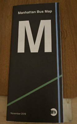 MTA New York City Transit Manhattan Bus Map | eBay