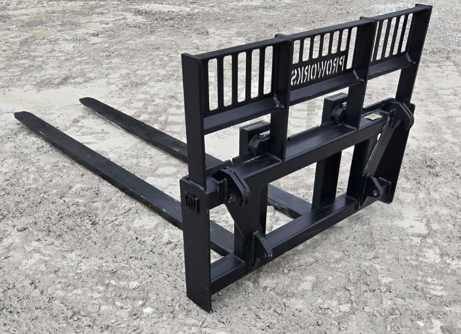 Pro Works 96" Long 8,000 Pound Class III Pallet Forks Fits Euro/Global ...
