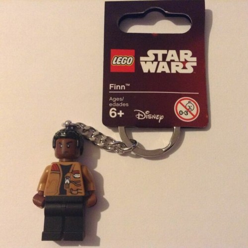 LEGO FINN MINIFIGURE KEYRING STAR WARS 853602 KEYCHAIN KEY RING RARE ...