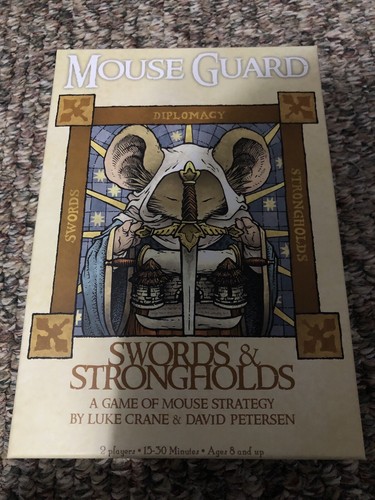 Mouse Guard Swords and Strongholds Strategy Game OOP Complete in Box ...