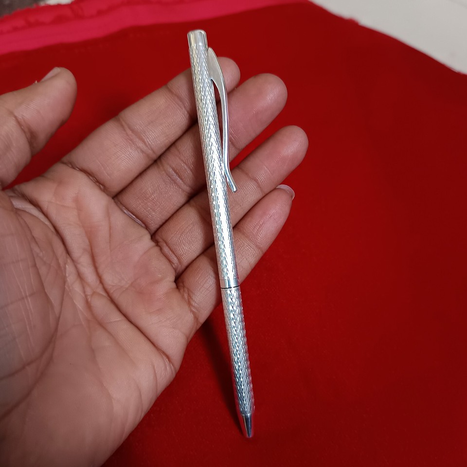 999 Silver Ballpoint Pen - 99% Pure BIS Hallmarked Smooth Writing | eBay