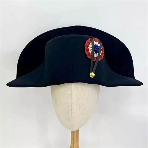 Presell Napoleon French Admiral Captains Bicorne Hat Woolen Cap Cosplay ...