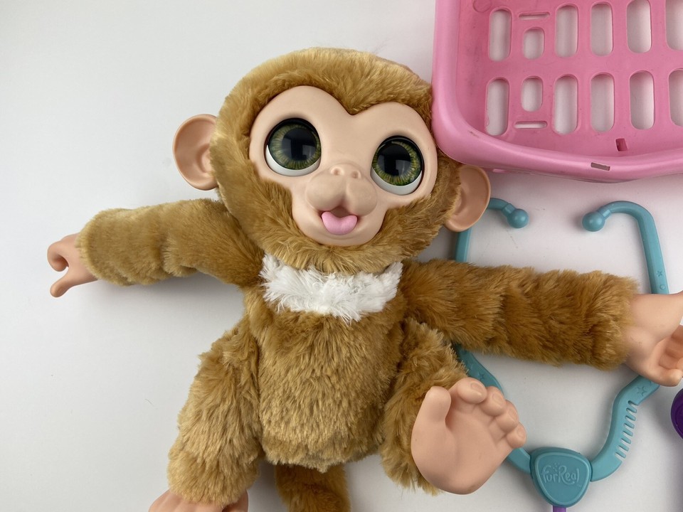 FurReal Friends Check-Up Zandi Chimp Baby Monkey Interactive Pet Toy ...