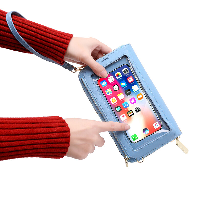 Crossbody Cellphone Purse Women Touch Screen Bag RFID Blocking Wallet ...