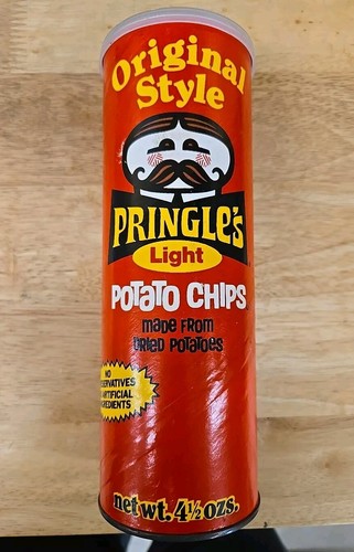 Vintage 1980s Pringles Light Potato Chips Can Empty P&G Ohio W ...