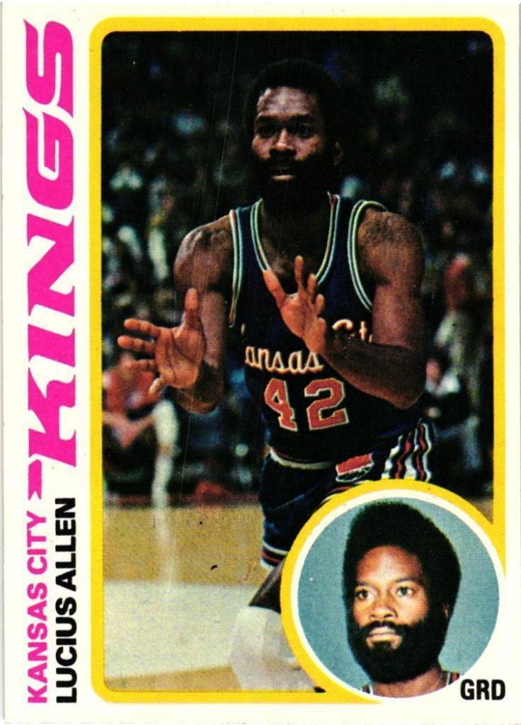 LUCIUS ALLEN 1978-79 Topps Basketball #6 FREE SHIPPING B16R2S14P12 | eBay