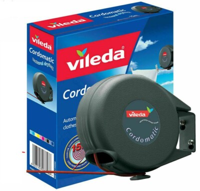 Vileda Cordomatic Retractable Clothes Washing Line Automatic Up To 15 ...
