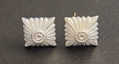 Reproduction WW2 German NCO Small Silver Pips Shoulder Boards Collar ...