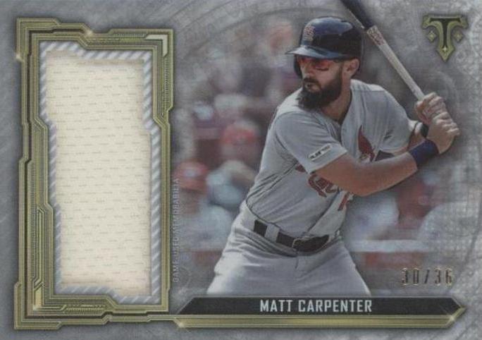 2020 Topps Triple Threads - Single Jumbo Relics Matt Carpenter #SJR-MCT ...
