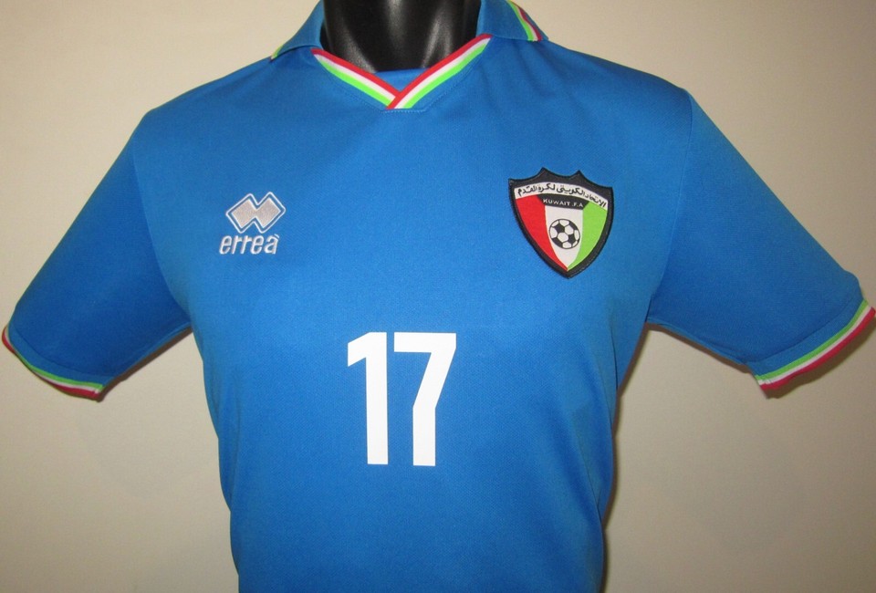 Kuwait National Team AL-MOTAWAA #17 Errea 2022 Home Football Shirt ...