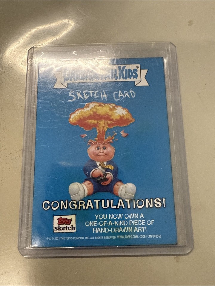 Topps Garbage Pail Kids Pat Chaimuang Vacation Sketch Card Jack Sperro ...