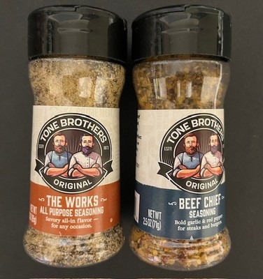 Tone Brothers Seasoning Set of 2- "All Purpose Seasoning & Beef Chief ...