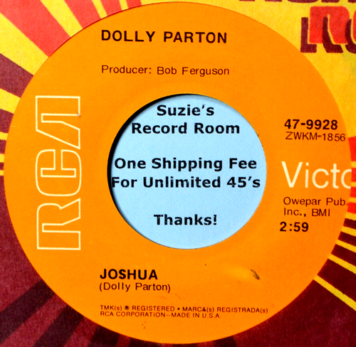 Dolly Parton Joshua / I'm Doing This for Your Sake Country EX+ 45 7 ...