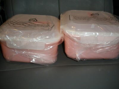 Lot of 2 NEW Lock & Lock Pink Containers Each 7" x 7" x 4" | eBay