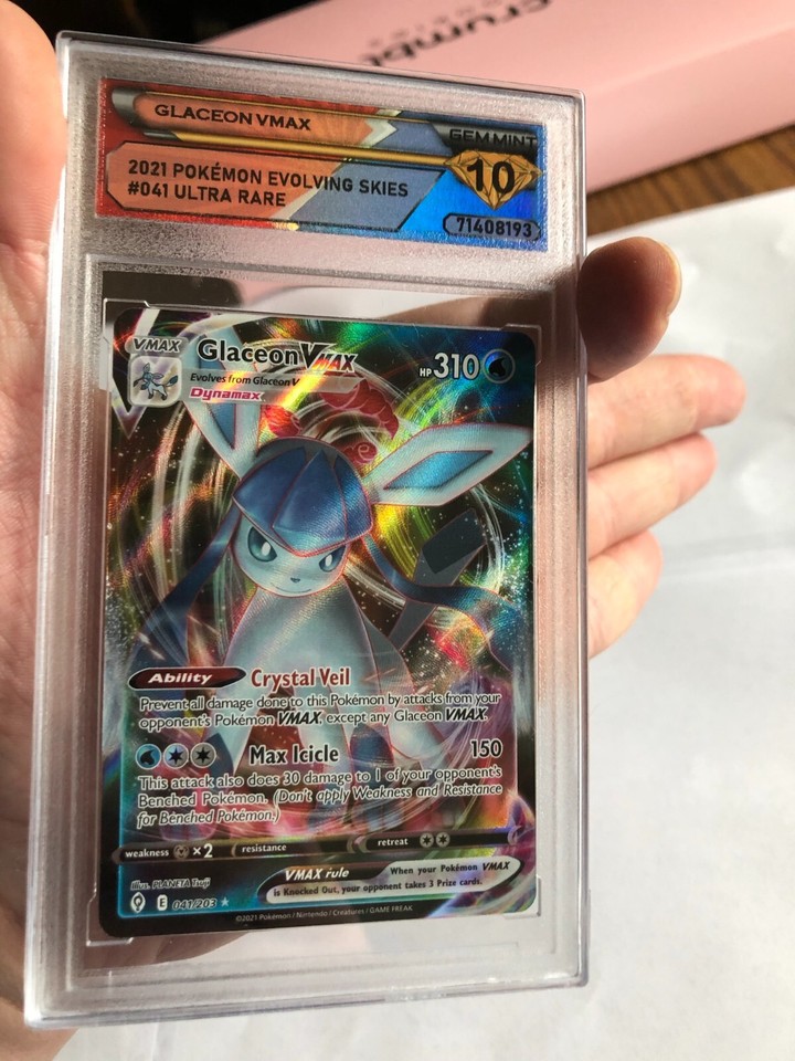 Pokemon Glaceon VMax 41/203 Evolving Skies DSG 10 | eBay
