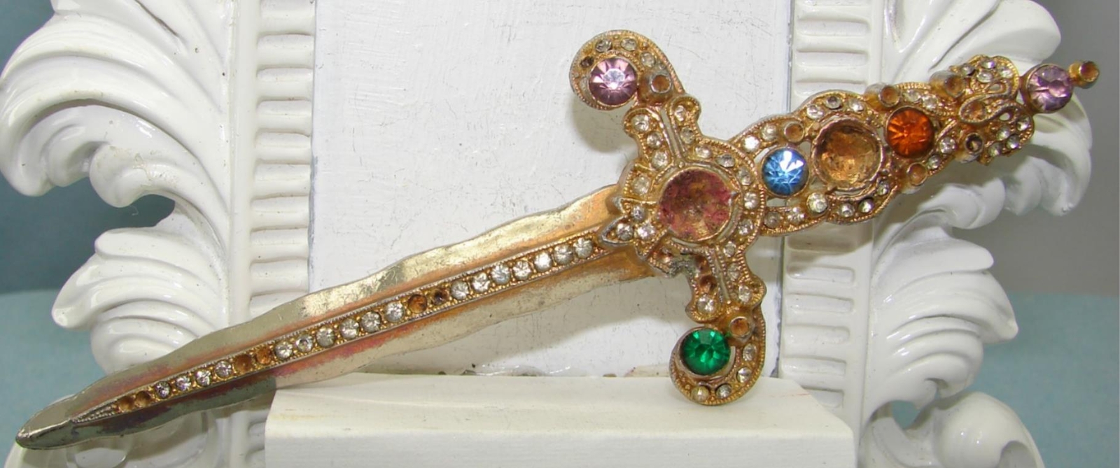 Vintage Huge Repurpose Repair Sword Dagger Quality De… - Gem