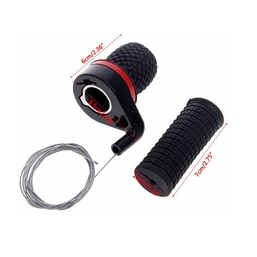 Mountain Bike Bicycle 18/21 Speed Twist Gear Shifter Set + Grips ...