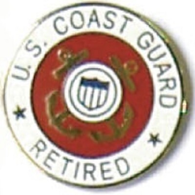 MILITARY HAT LAPEL PIN - U.S. COAST GUARD RETIRED PIN - NEW | eBay