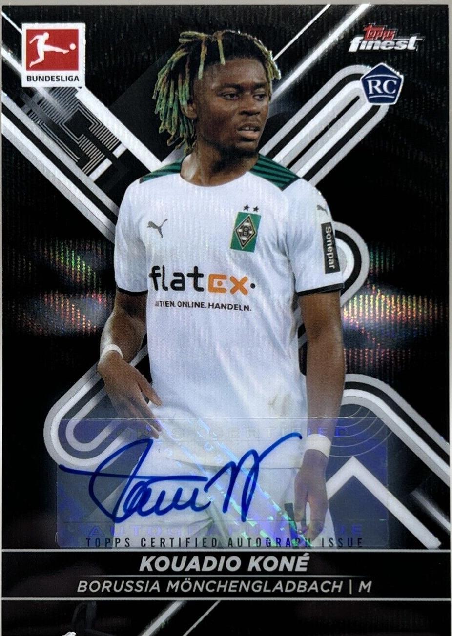 2021-22 Topps Finest Bundesliga - Kouadio Kone #118 Black Wave ...