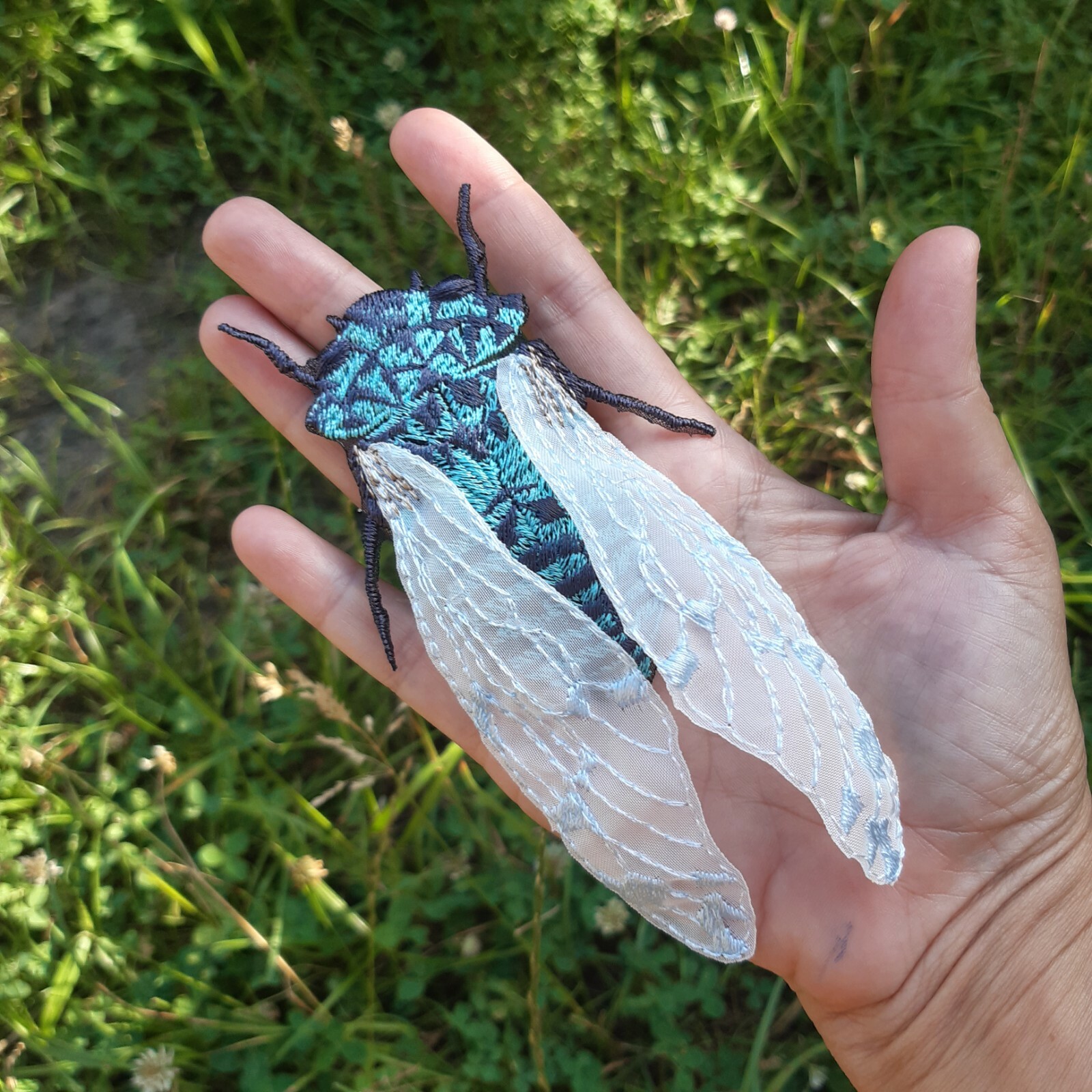 Cicada Realistic Bug Insect Handmade Sew-On Embroidered Patch | eBay