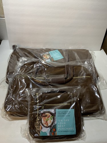 3 PC NEW IN PACKAGE CANVAS travel Set luggage W/ suitcase Tote ...