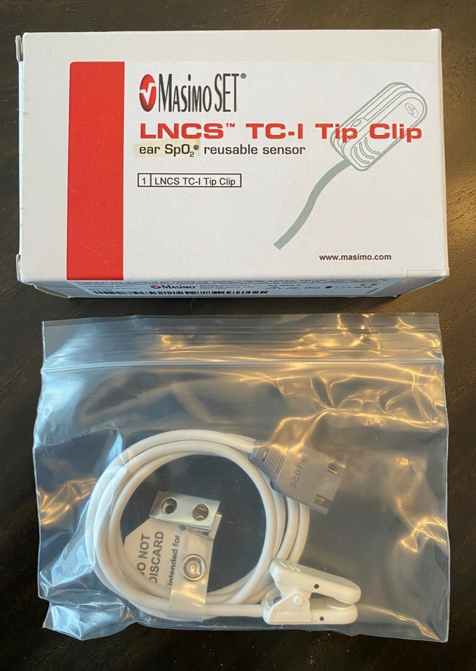 Masimo LNCS TC-I SpO2 Adult Reusable Ear Clip Sensor REF 1895 (Brand ...