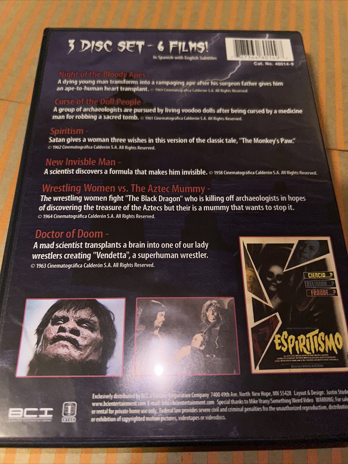 Crypt of Terror - Horror from South of the Border Vol. 1 (DVD, 2007, 4 ...