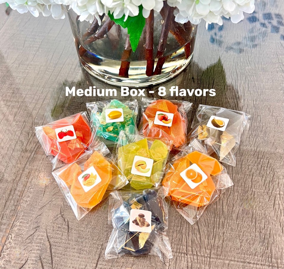 All Natural Kohakutou Japanese Crystal Candy, Vegan Edible Gemstone ...