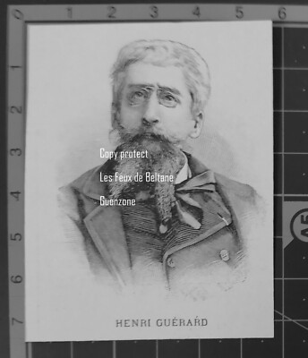 HENRI GUERARD portrait document gravure 1897 print | eBay