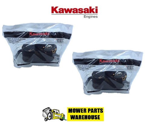 2 NEW GENUINE OEM KAWASAKI AIR & PRE FILTERS 11029-0031 11013-0752 ...