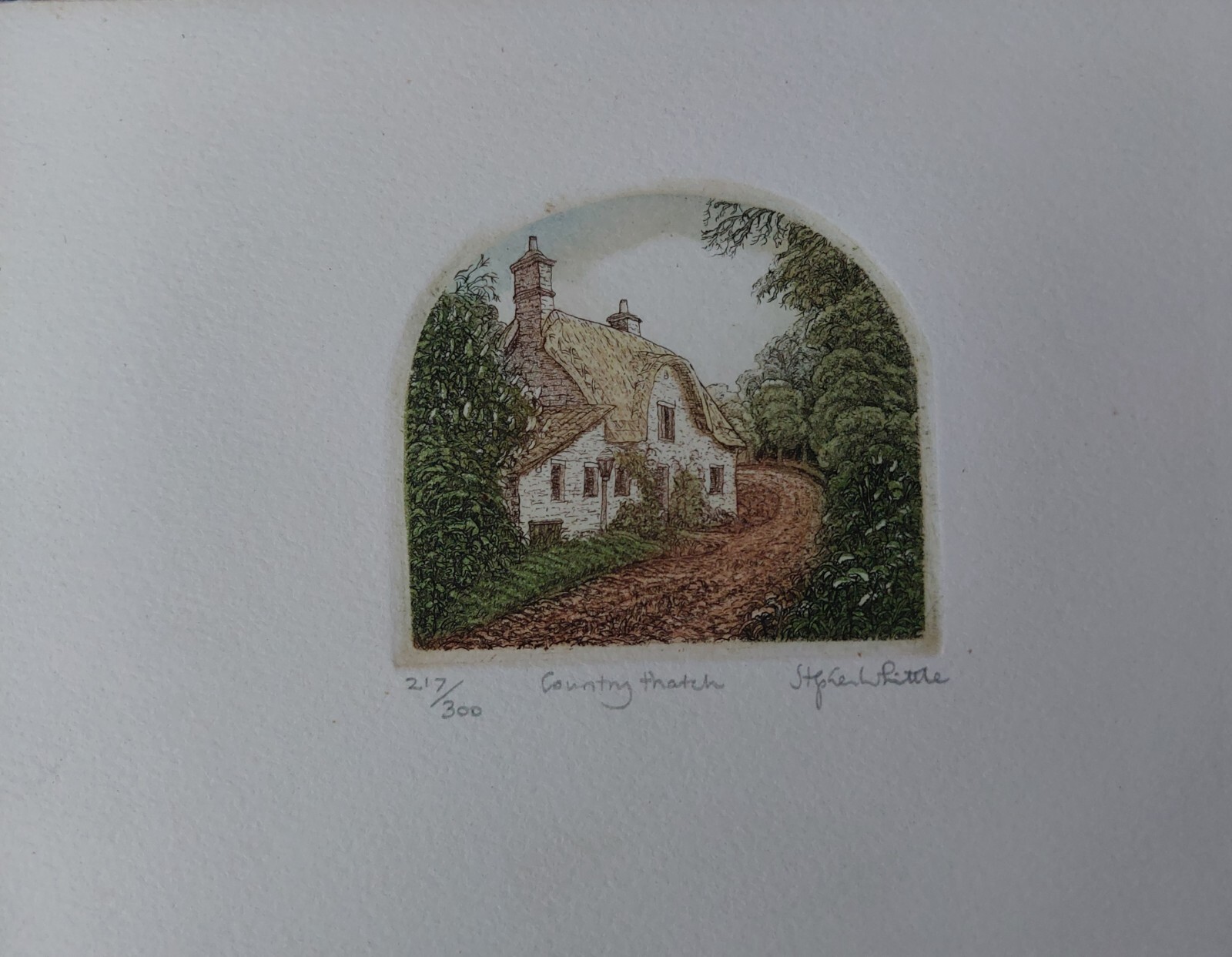 Stephen Whittle Limited Edition Art "Country Thatch" 217/300 | eBay