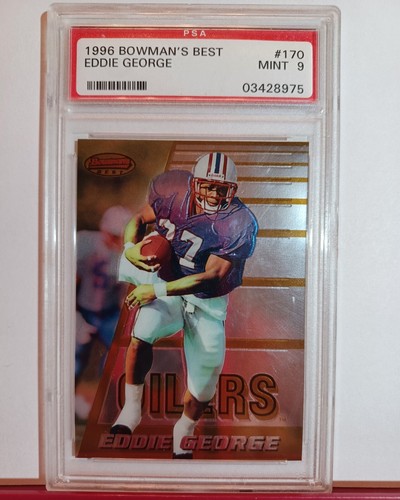 1996 EDDIE GEORGE BOWMAN’S BEST #170 PSA9 HOUSTON OILERS ROOKIE ...