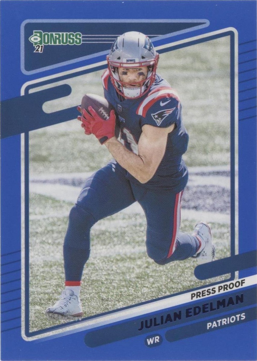 2021 Panini Donruss - Press Proof Blue #45 Julian Edelman for sale ...