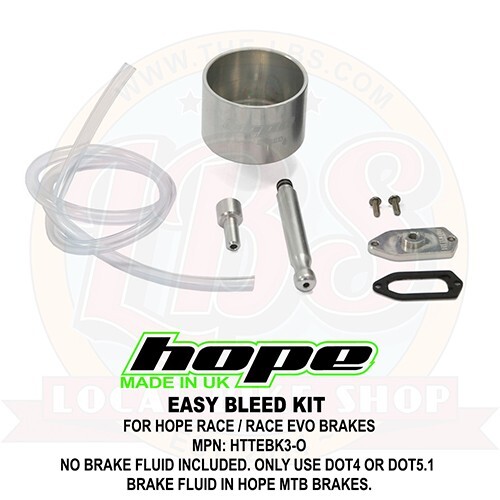 Hope Easy Brake Bleed Kit Complete - Race / Race EVO HTTEBK3-O - Brand ...