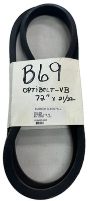 Opti-Belt- V-Belt 72" x 21/32- B69 | eBay