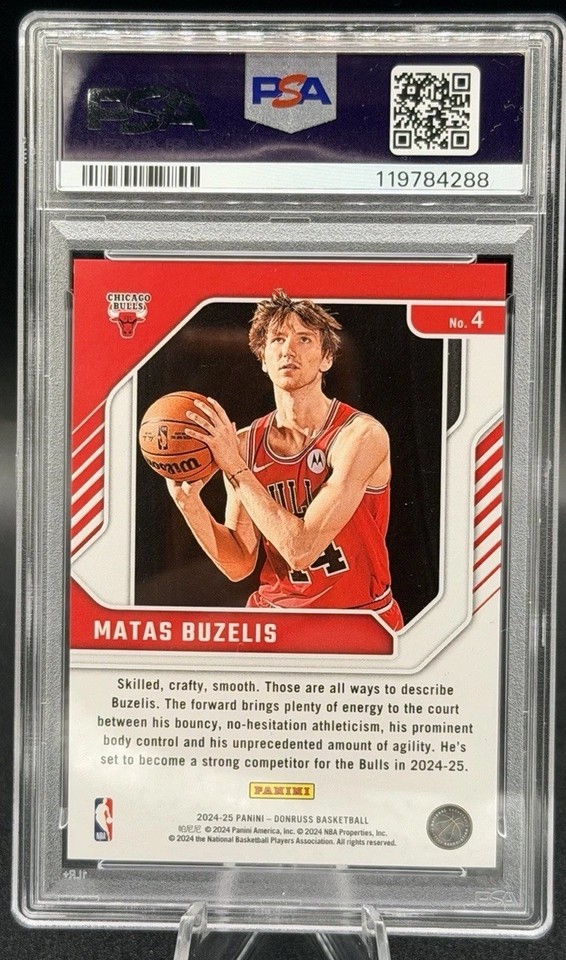 2024 Donruss Matas Buzelis #4 Red Laser Holo Franchise Features RC ...