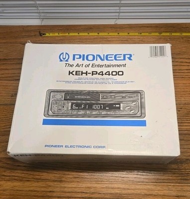 PIONEER #KEH-P4400 CASSETTE CAR STEREO W/ DETACHABLE FACEPLATE IN BOX ...