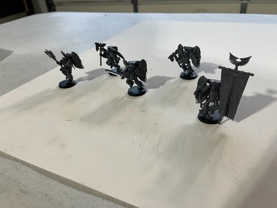 40k Blood Angels Sanguinary Guard with Winged Jump Packs (5) - plastic ...