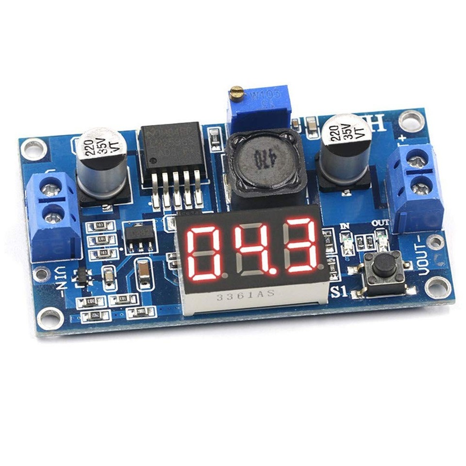 2 Pack LM2596 Buck Converter, Switching Regulator Module DC to DC ...
