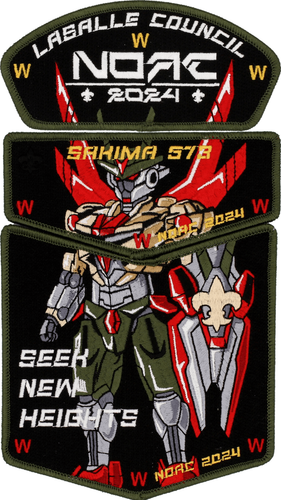 Boy Scout OA 573 Sakima Lodge LaSalle Council 2024 NOAC Gundam Flap Set | eBay