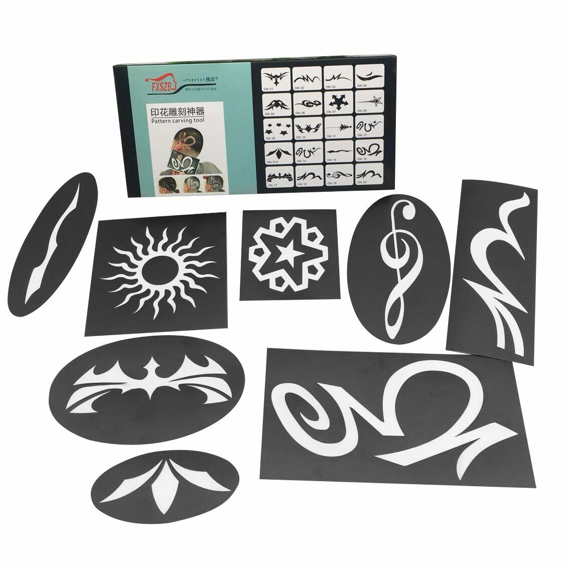 Hair Cut Stencils