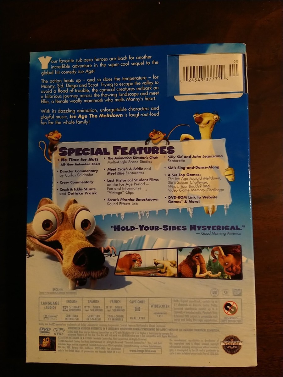 Ice Age The Meltdown Dvd 2006 Widescreen Edition Ebay Ice Age: The
