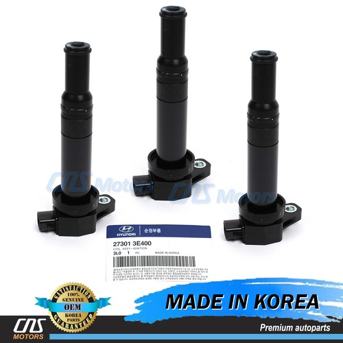 ⭐⭐GENUINE Ignition Coil 3pcs for Hyundai Santa Fe Optima Rondo 2.7L ...